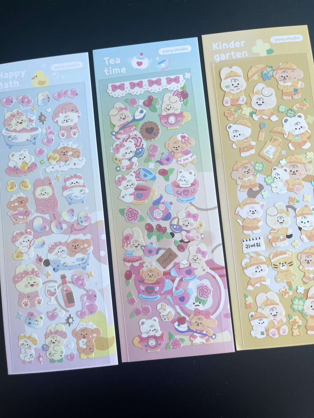 Bundle of 3 Kawaii Sticker Sheets, Cute Planner Sticker Sheets - Etsy