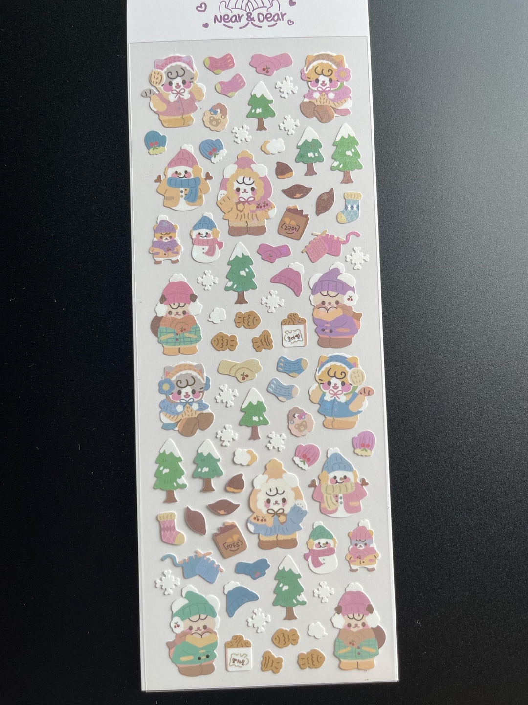Winter Wonderland Stickers | Winter Holiday Stickers | Kawaii Christmas ...