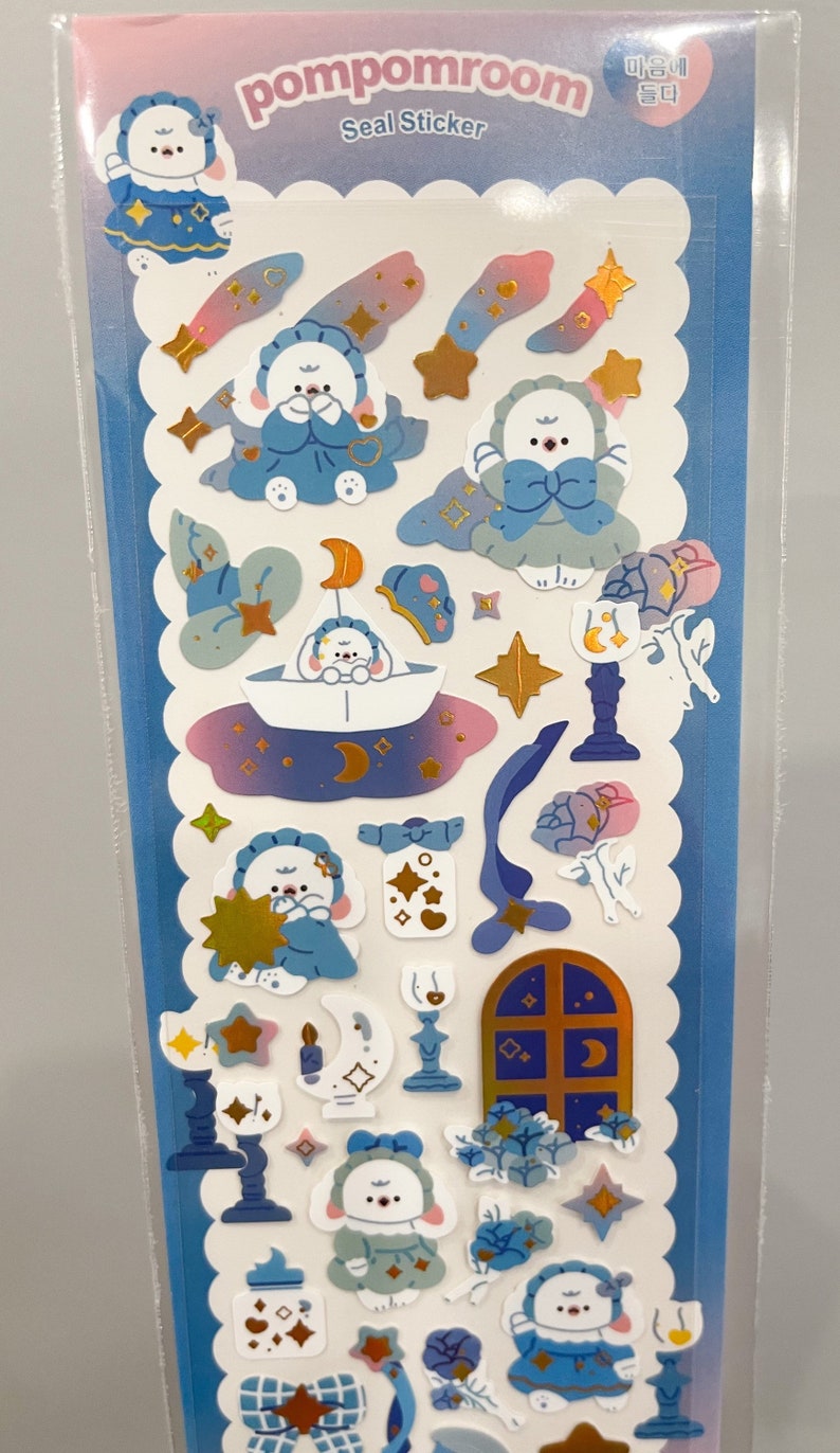 Cute Cartoon Sticker Sheets Kawaii Sticker Sheets - Etsy