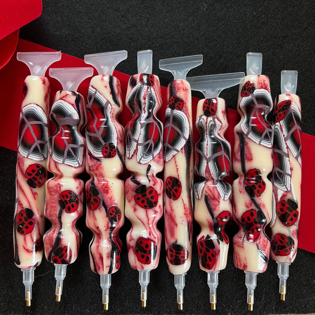 Diamond Painting Pen, Ladybug Stage, Handmade, Polymer Clay, Drill Pen ...