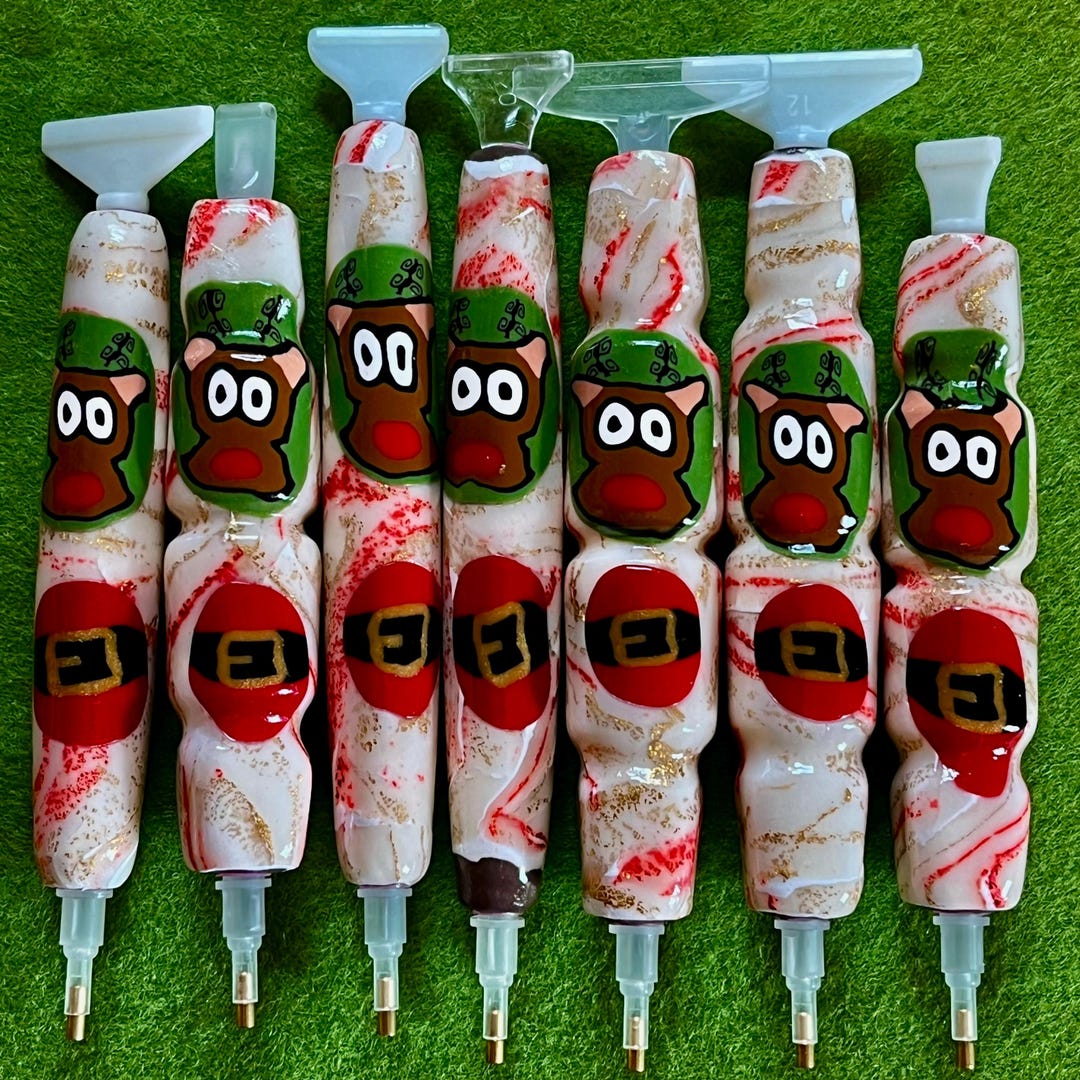 Diamond Painting Pen, Pack the Sleigh!, Handmade, Polymer Clay, Drill ...