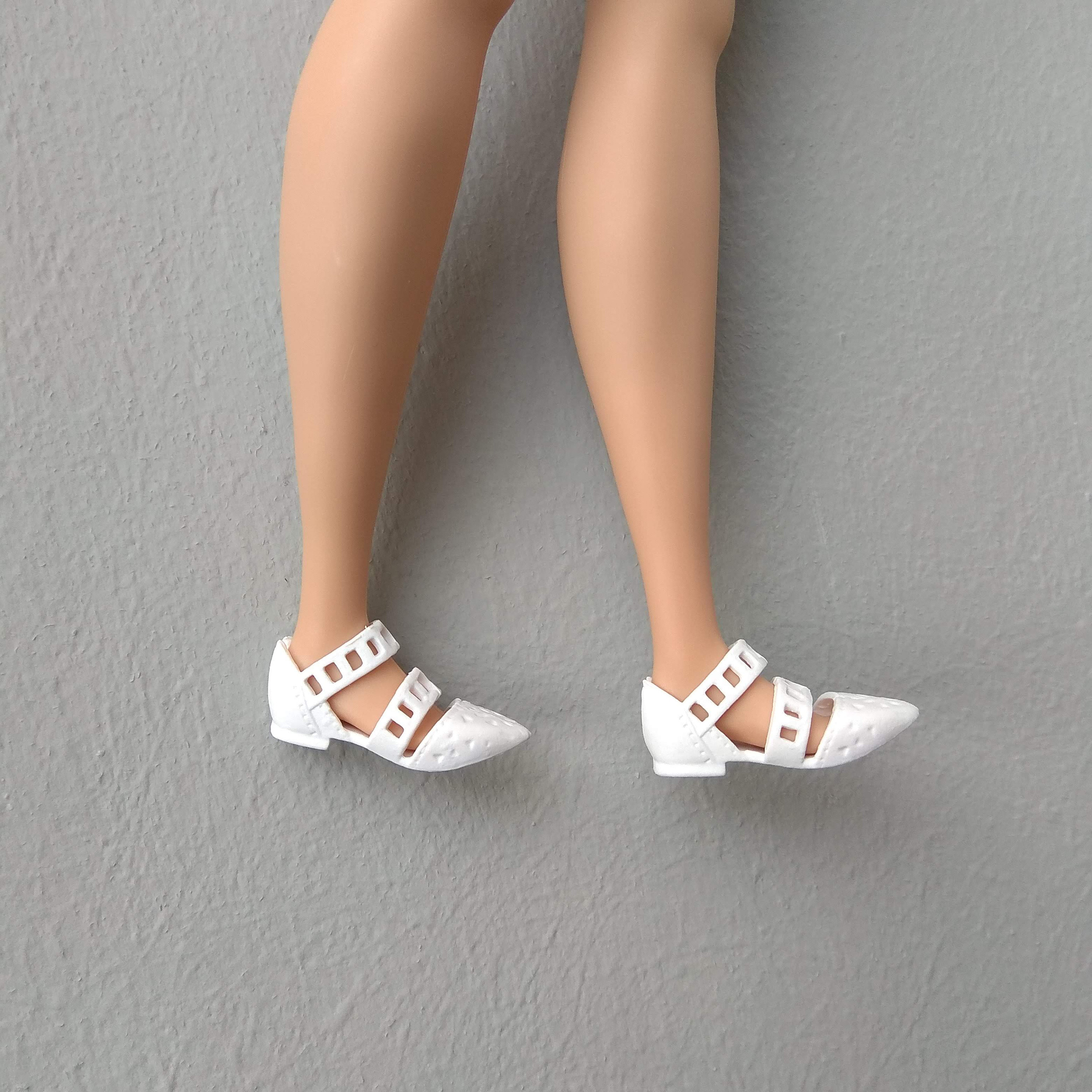 Barbie Curvy Shoes Barbie Shoes Doll Shoes Barbie Black Shoes Etsy