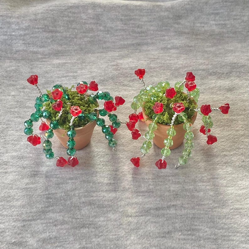 Mini Beaded Forever Plant: Terracotta Pot Desk Decor - Etsy