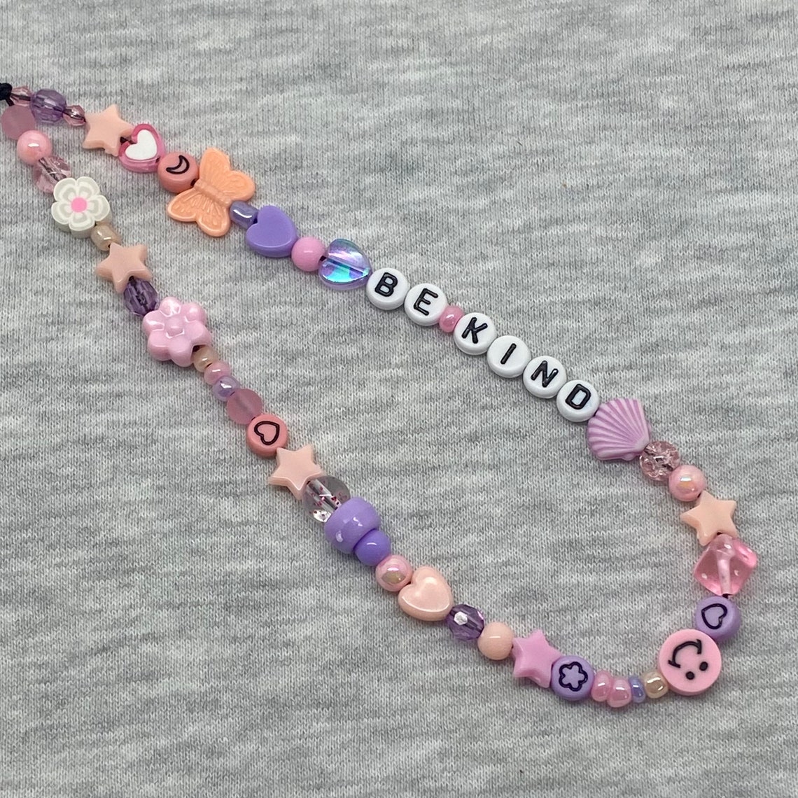 Beaded phone charm strap UK | Etsy
