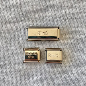 Enamel Italian Charm Bracelet Links UK, 9mm Classic Silver Stainless ...