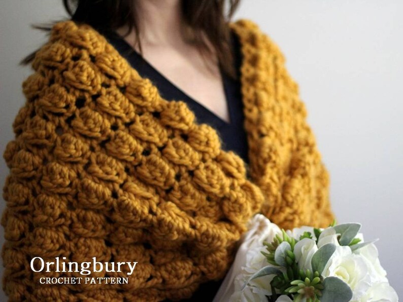 Crochet Wedding Shawl Pattern: Winter's Love Bridal Capelet (PDF ...