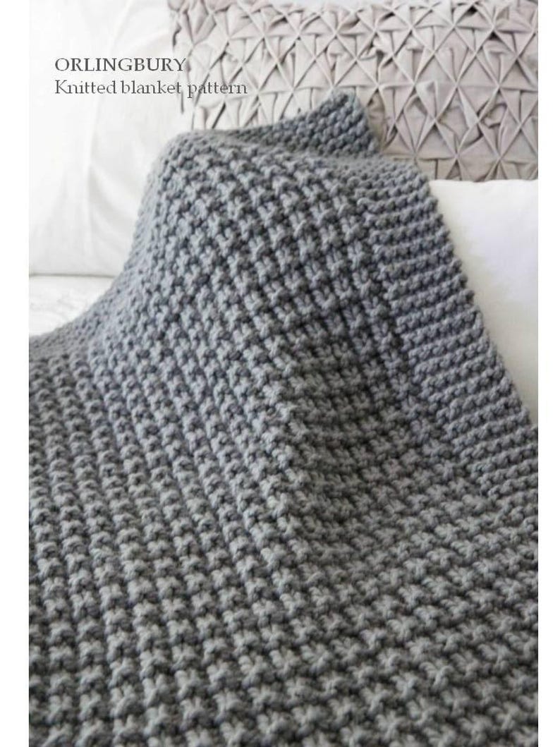 Easy Knitting Pattern, Cloud and Comfort Blanket, Textured Knit Blanket ...