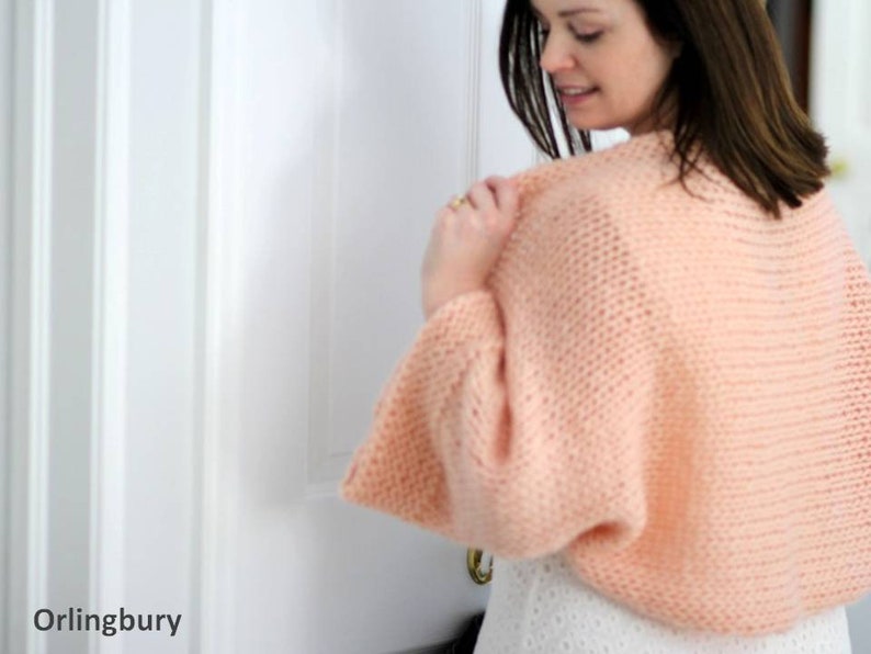 Chunky Knitted Bolero Knit Cardigan Bridal Jacket Wedding - Etsy