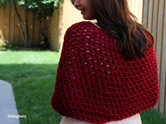 Bridal Capelet Winter Wedding Shawl Red Bridal Shawl | Etsy