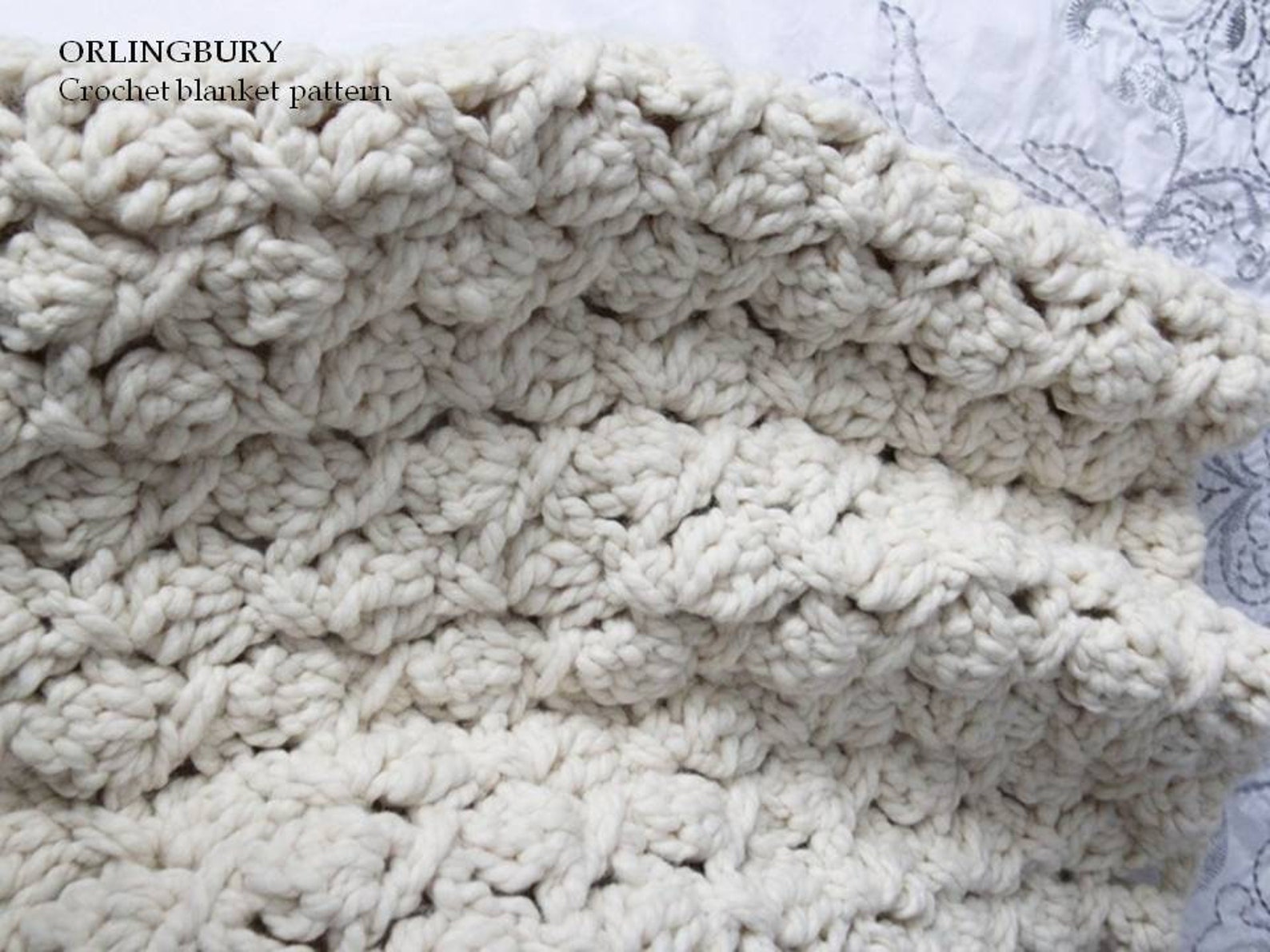 Winter's Poem Crochet Blanket Pattern: Easy Cable-like Throw (PDF ...