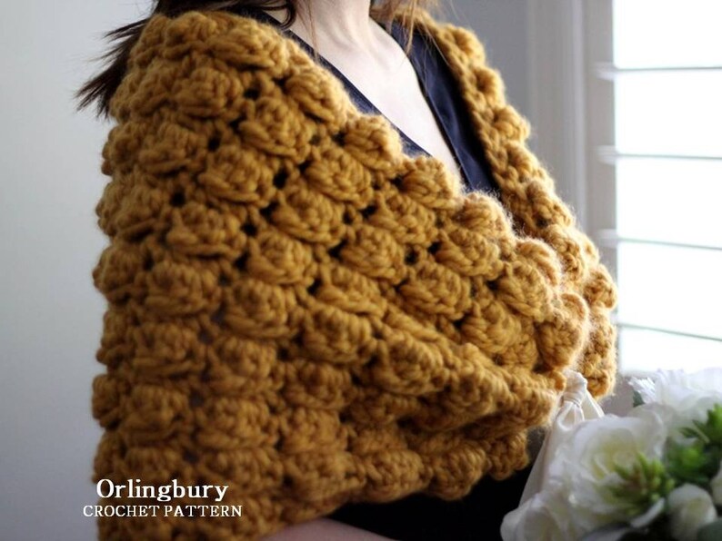 Crochet Wedding Shawl Pattern: Winter's Love Bridal Capelet (PDF ...