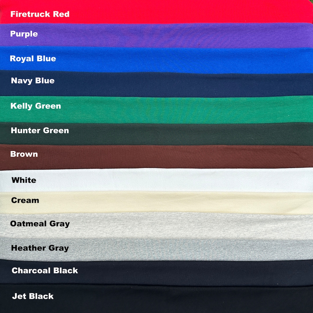 Heavy Cotton French Terry Knit With Matching Jersey and Rib | 450 GSM ...