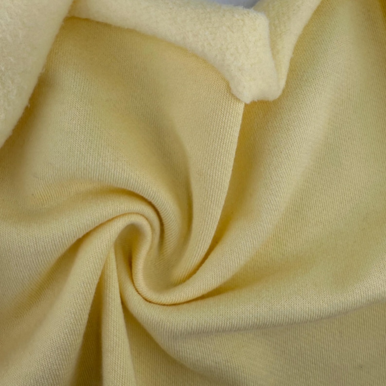 Cotton Fleece With Matching Rib Medium Weight | 400 GSM/ 12 OZ Knit ...