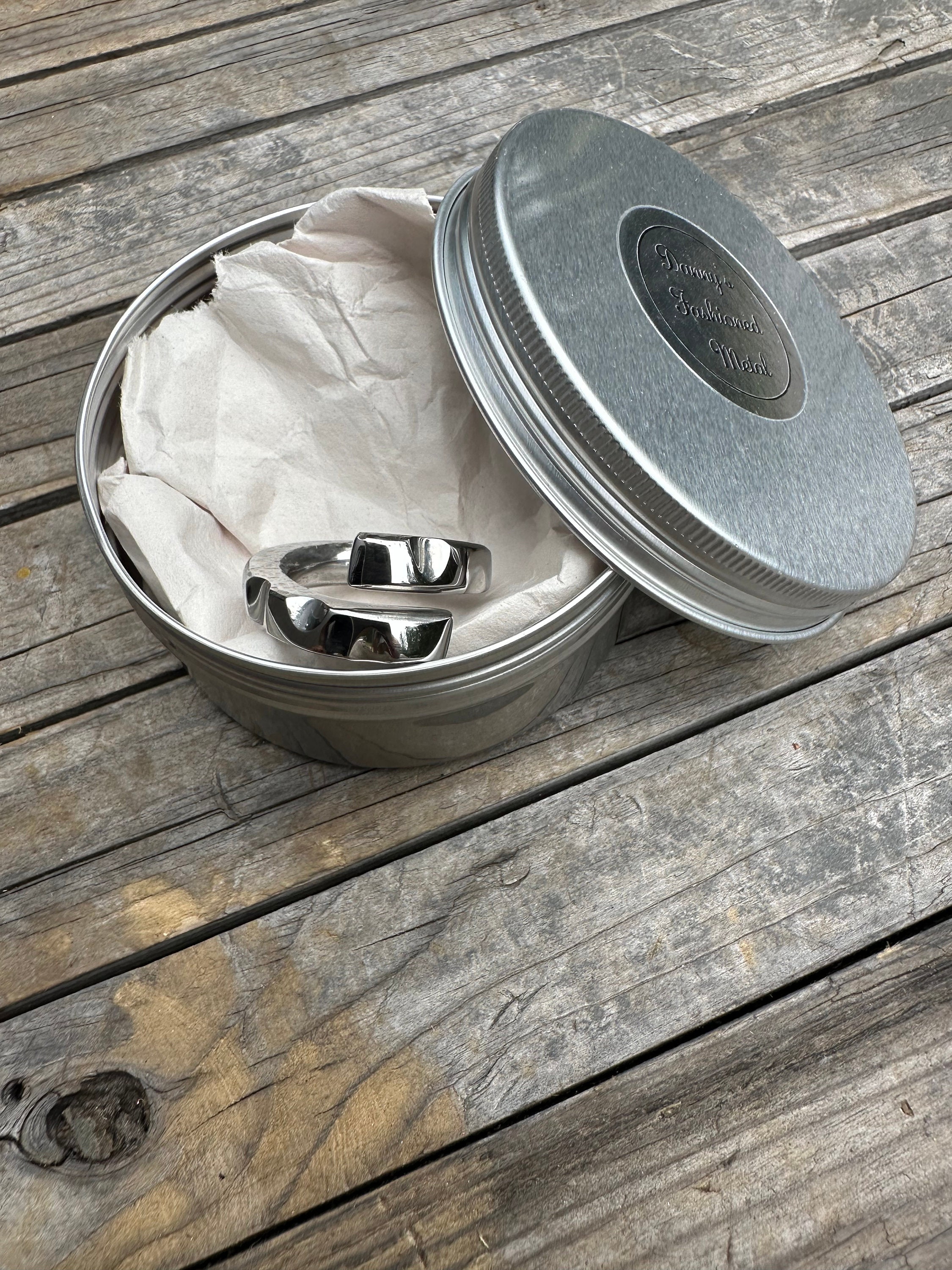 Stainless Steel Fluted Wrap Ring, Size 11.25 - Etsy