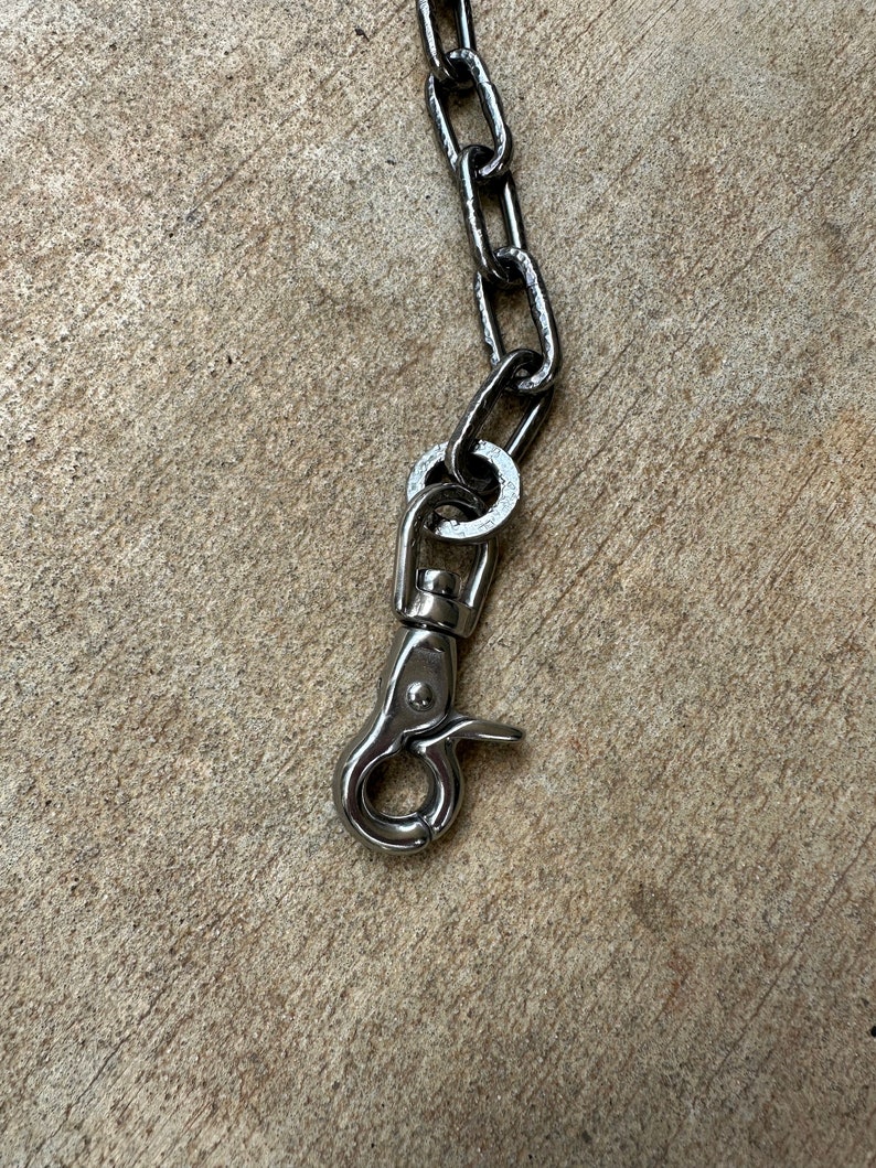 Stainless Steel Wallet Chain With Stainless Skull and Clasp, Custom ...