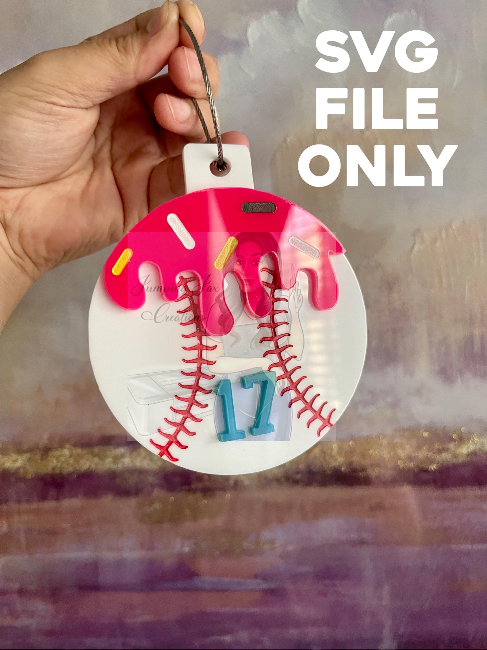 Baseball Drip Tag (SVG ONLY) - Cut File - Etsy