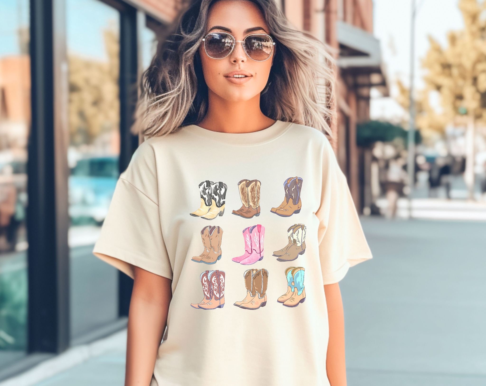 Comfort Colors, Cowboy Boot Shirt, Country Shirt, Cowboy Boot T-shirt ...