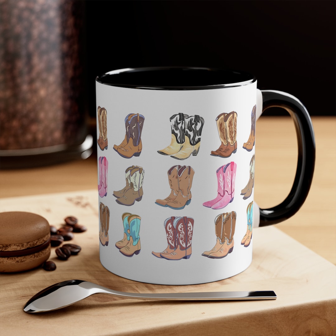 Cowboy Boot Mug, Cowboy Boot Coffee Cup, Cowboy Boot Coffee Mug, Cowboy ...