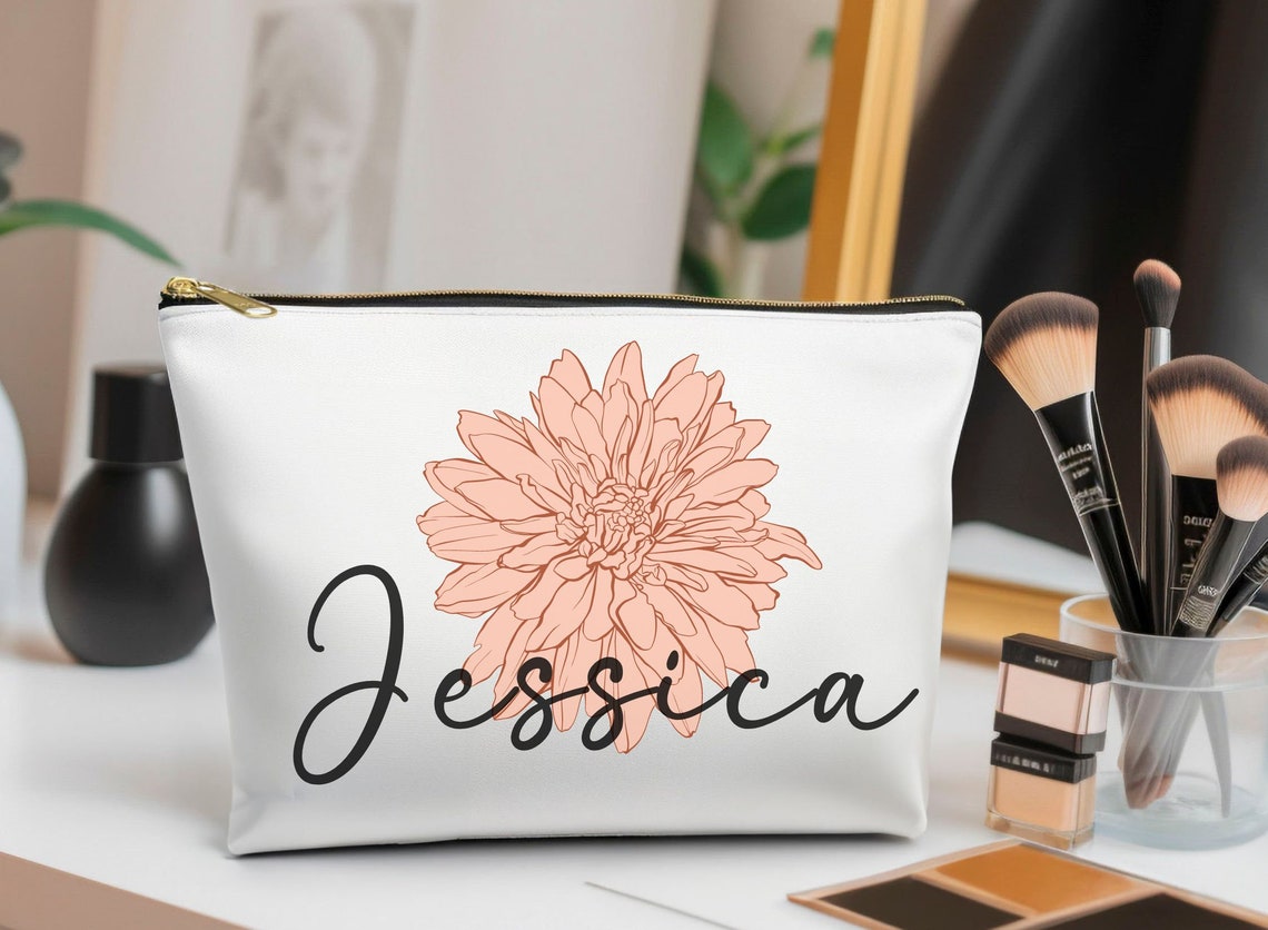Personalized Makeup Bag, Custom Makeup Bag, Gift for Her, Bridesmaid ...