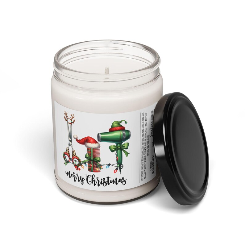Hair Stylist Christmas Candle, Christmas Candle for Hair Stylist, Gift ...