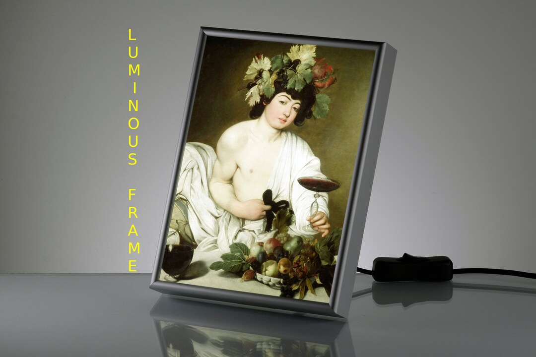 Caravaggio Bacchus Caravaggio Print in a Backlit Frame - Etsy