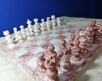Pink Chess Set - Etsy