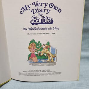 Barbie Diary - My Very Own Diary by Barbie - Etsy