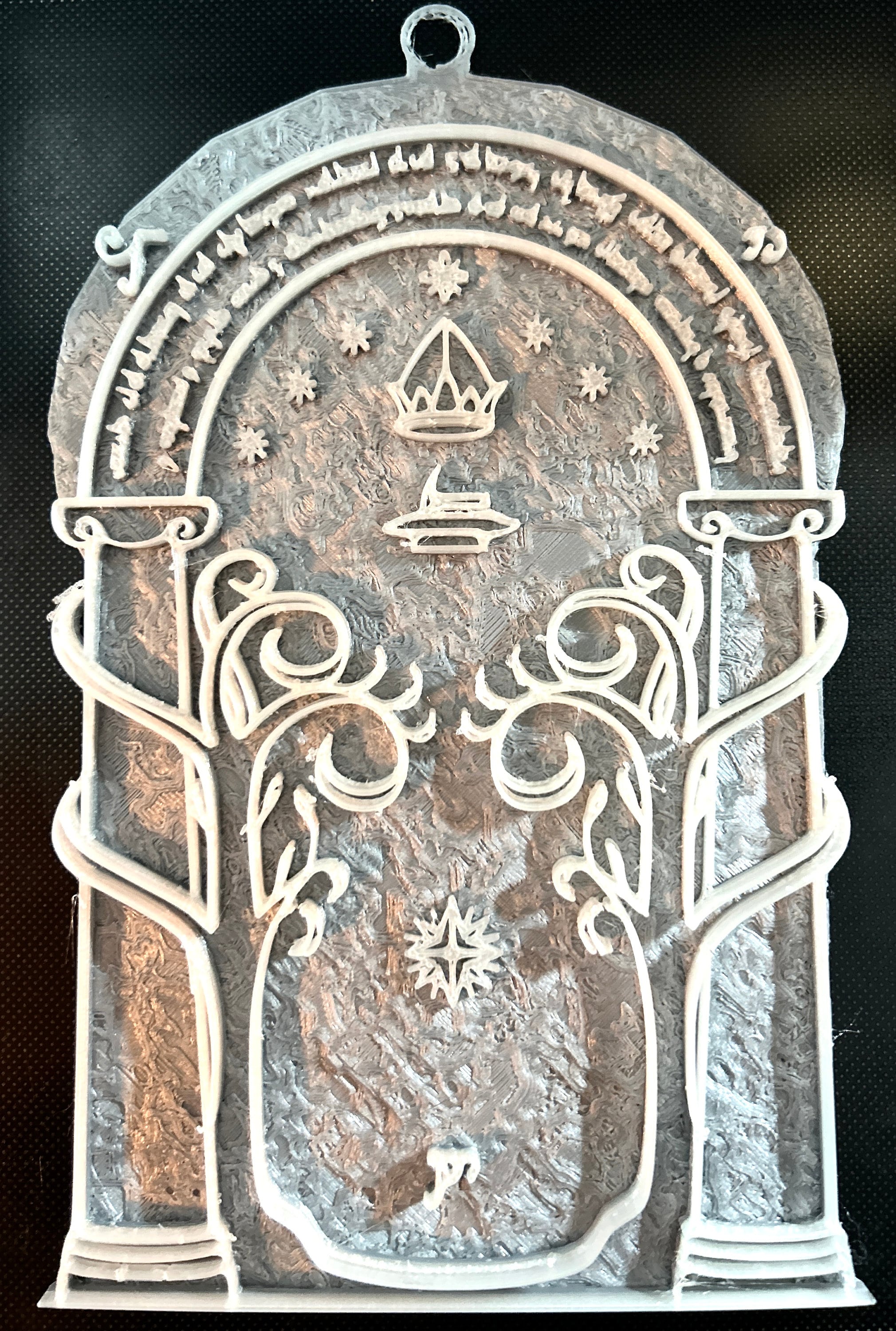 3D Lord of the Rings Inspired Moria Gate Glow in the Dark 8 H Wall Sign ...