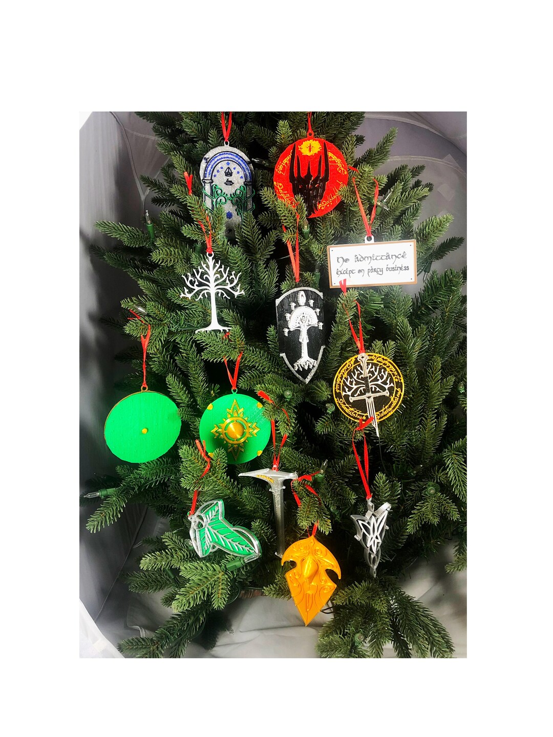 Custom 3D Lord of the Rings Inspired Ornaments Holiday Ornament ...