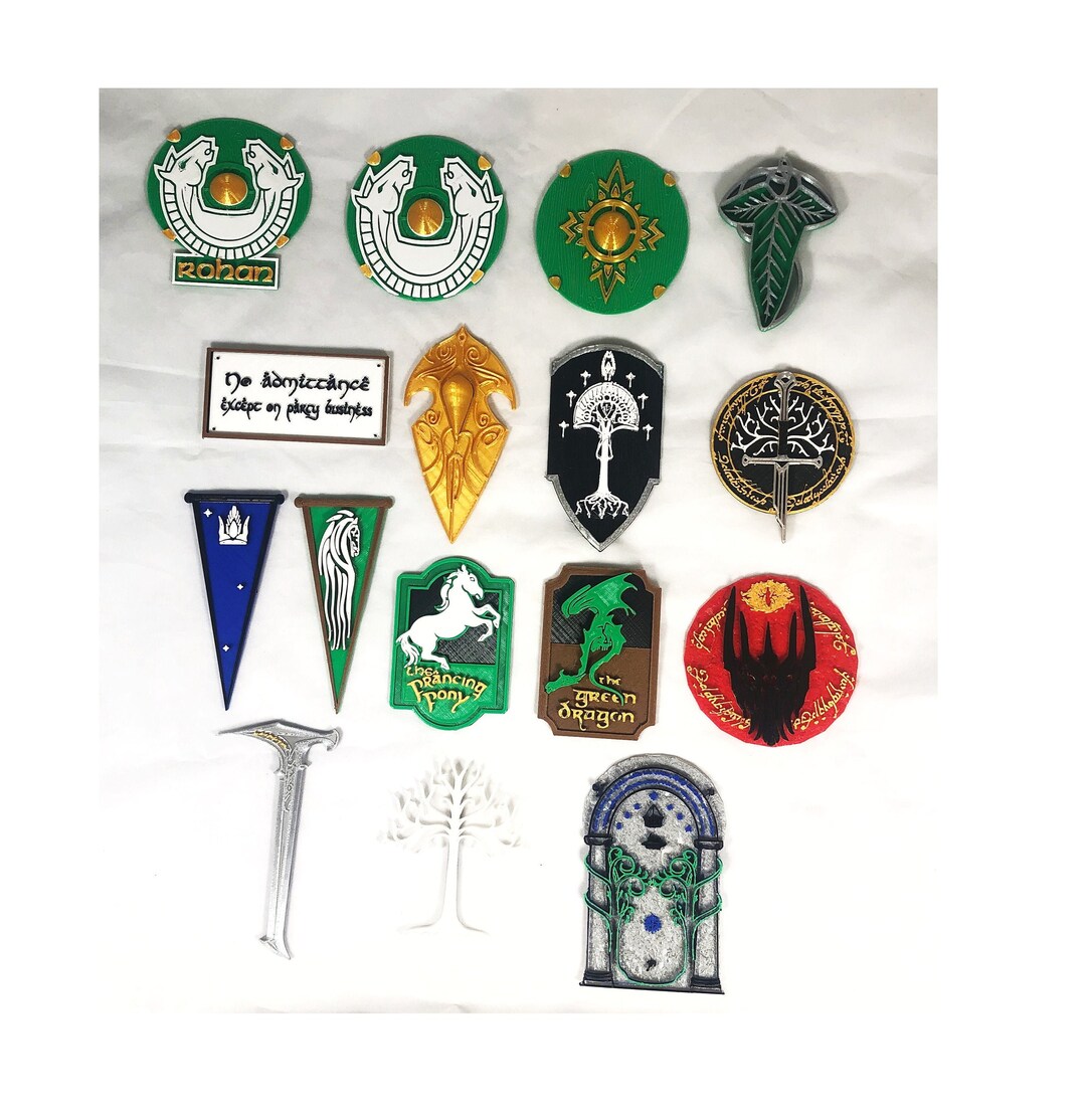 Custom 3D Lord of the Rings Inspired Magnets Homemade Home Fridge ...