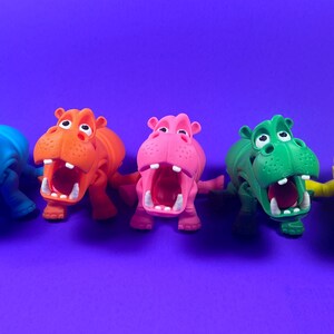 Flexi 3D Printed Hippo Fidget Sensory Toy Desk Gift - Articulated ...