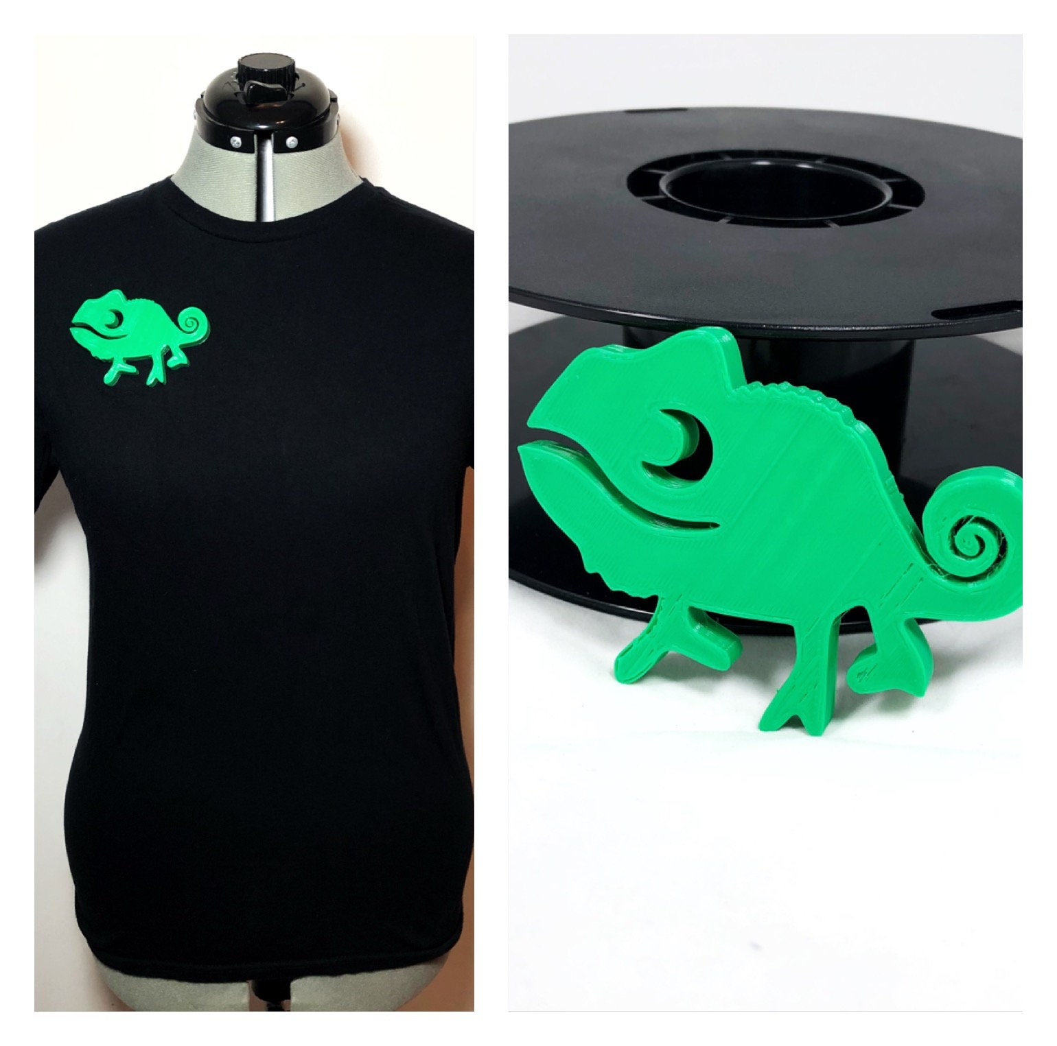 3D Tangled Frying Pan Rapunzel Pascal Inspired Magnetic | Etsy