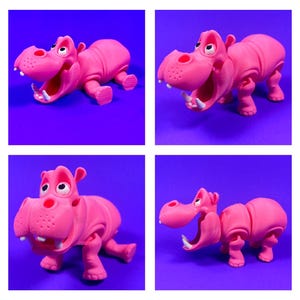 Flexi 3D Printed Hippo Fidget Sensory Toy Desk Gift - Articulated ...