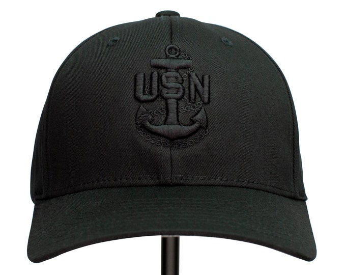 US Navy Chief Hat black on Black Hat - Etsy