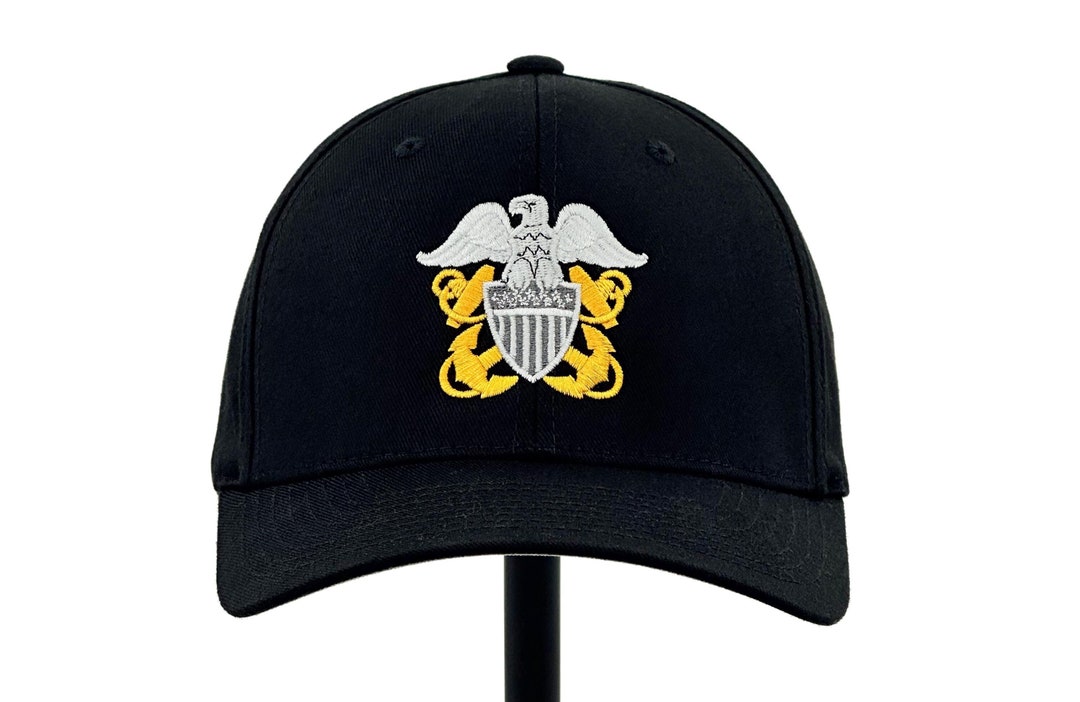 US Navy Officer Ball Cap - Black Hat - Etsy