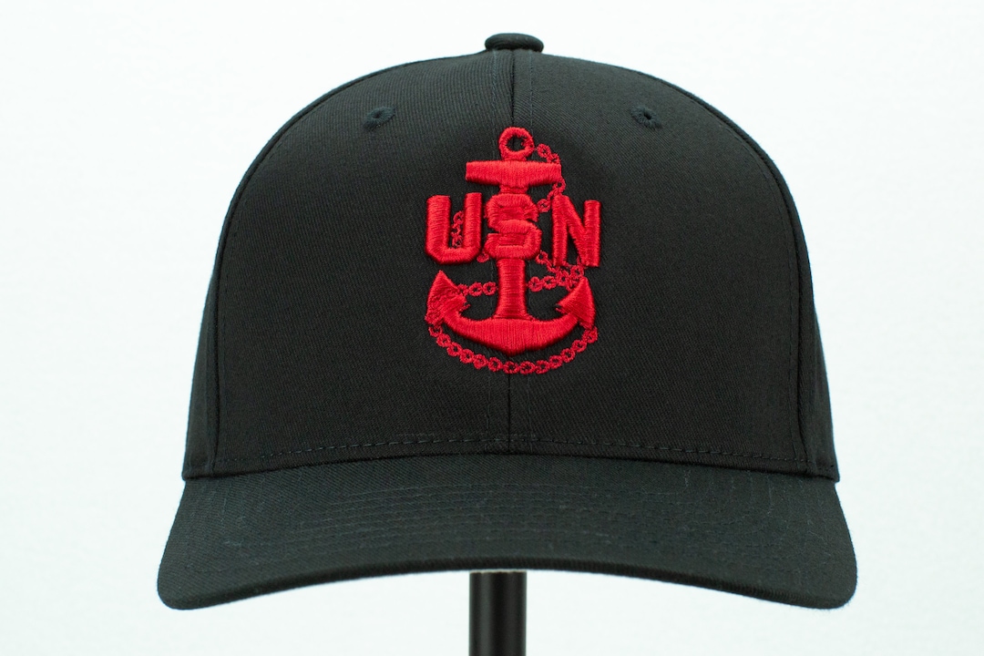Navy Chief Ball Cap red Anchor - Etsy