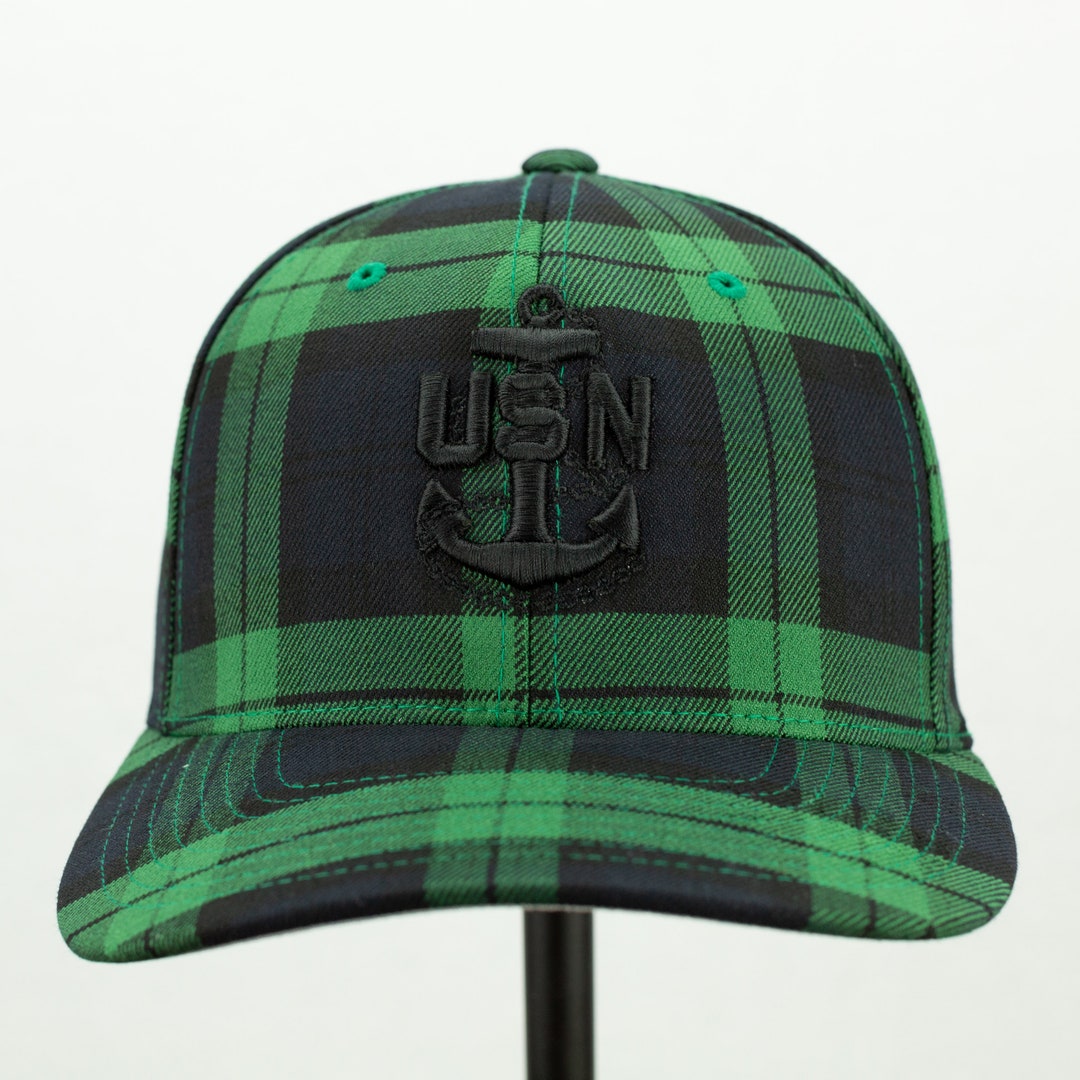 US Navy Chief Hat (green Plaid) - Etsy