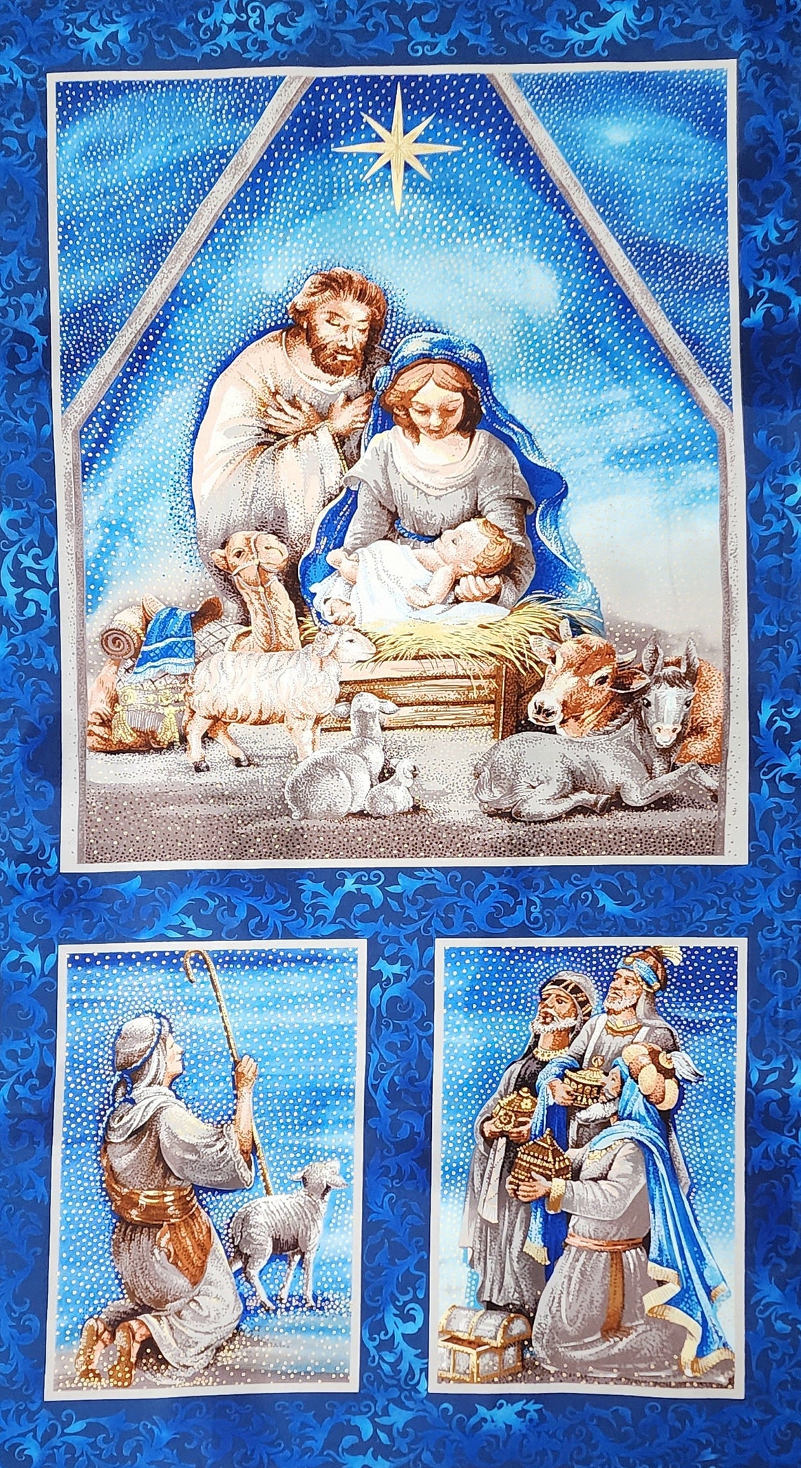 PANEL Nativity From Exclusively Quilters - Etsy