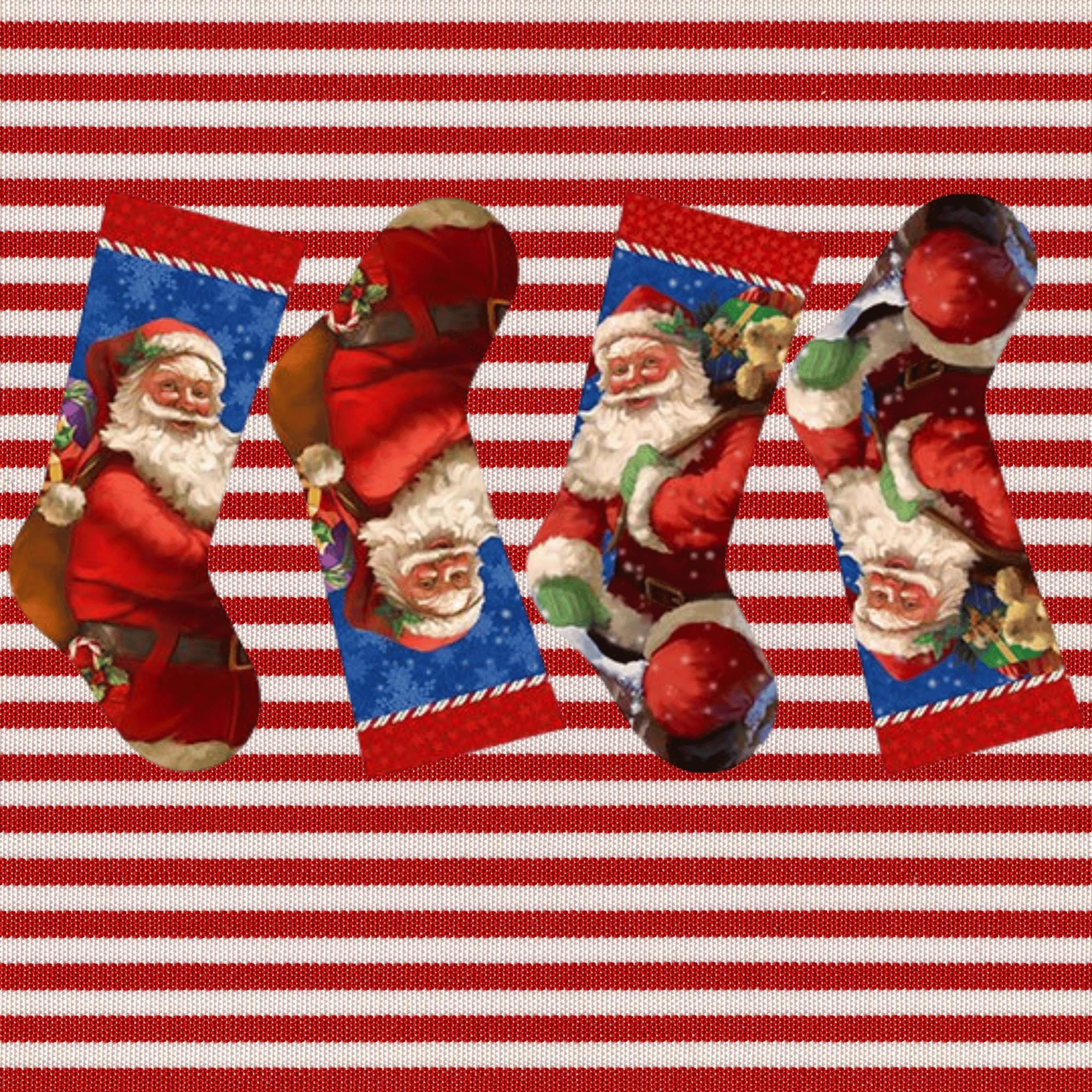 PANEL Stockings! Santa Claus is Coming to Town DP21694 Elizabeth Brownd ...