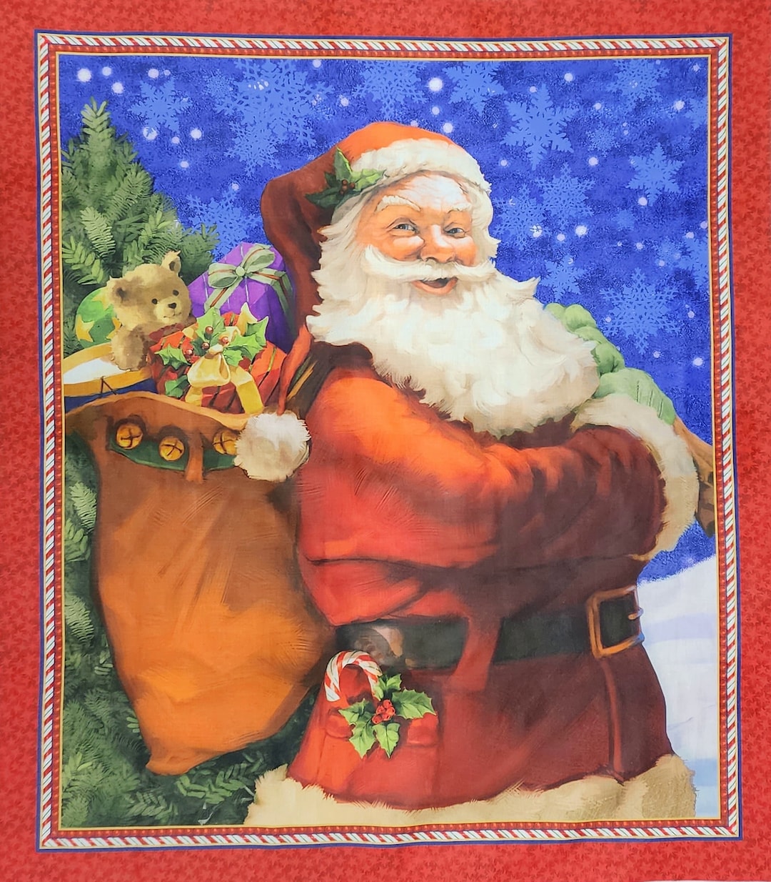 PANEL Santa Claus is Coming to Town DP21692 Elizabeth Brownd-northcott ...