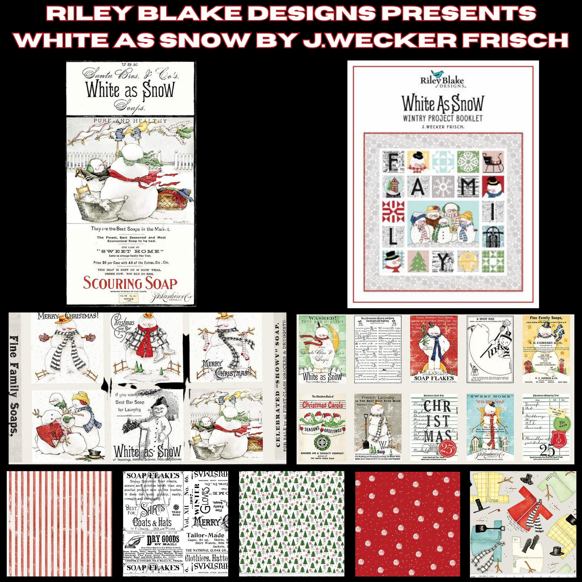 Riley Blake Designs- White as Snow Collection by J.wecker Frisch - Etsy