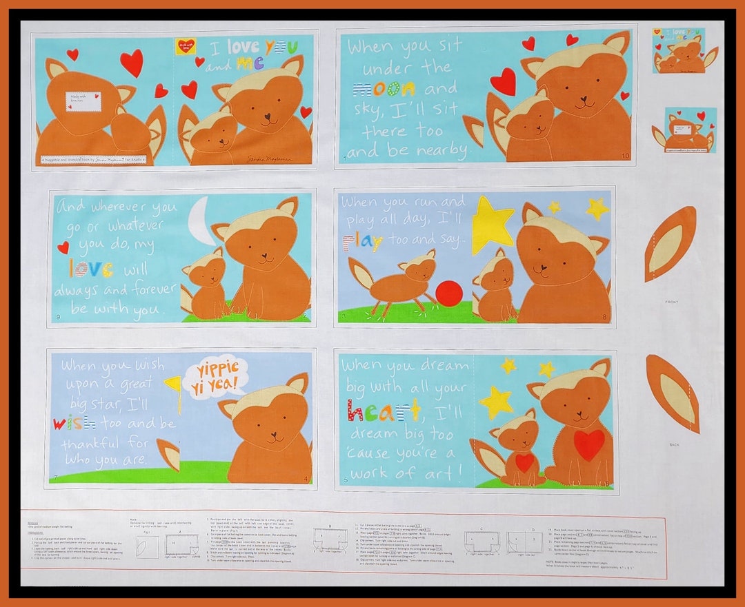 PANEL/BOOK A Huggable and Loveable Book by Sandra Magsamen for Studio E ...