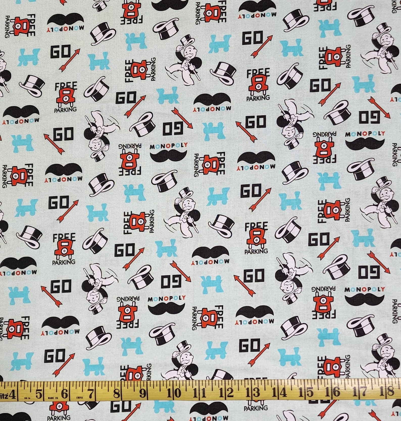 YARD Monopoly Icons Hasbro Gaming© Camelot Fabrics - Etsy