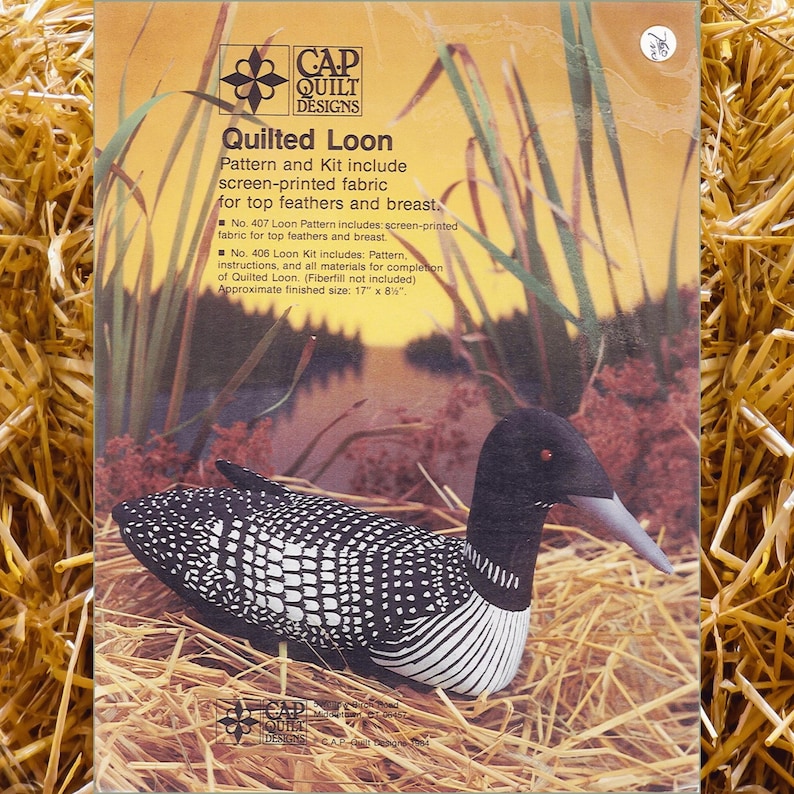 KIT Quilted Loon Pattern and Kit From CAP Quilt Designs 1984 - Etsy