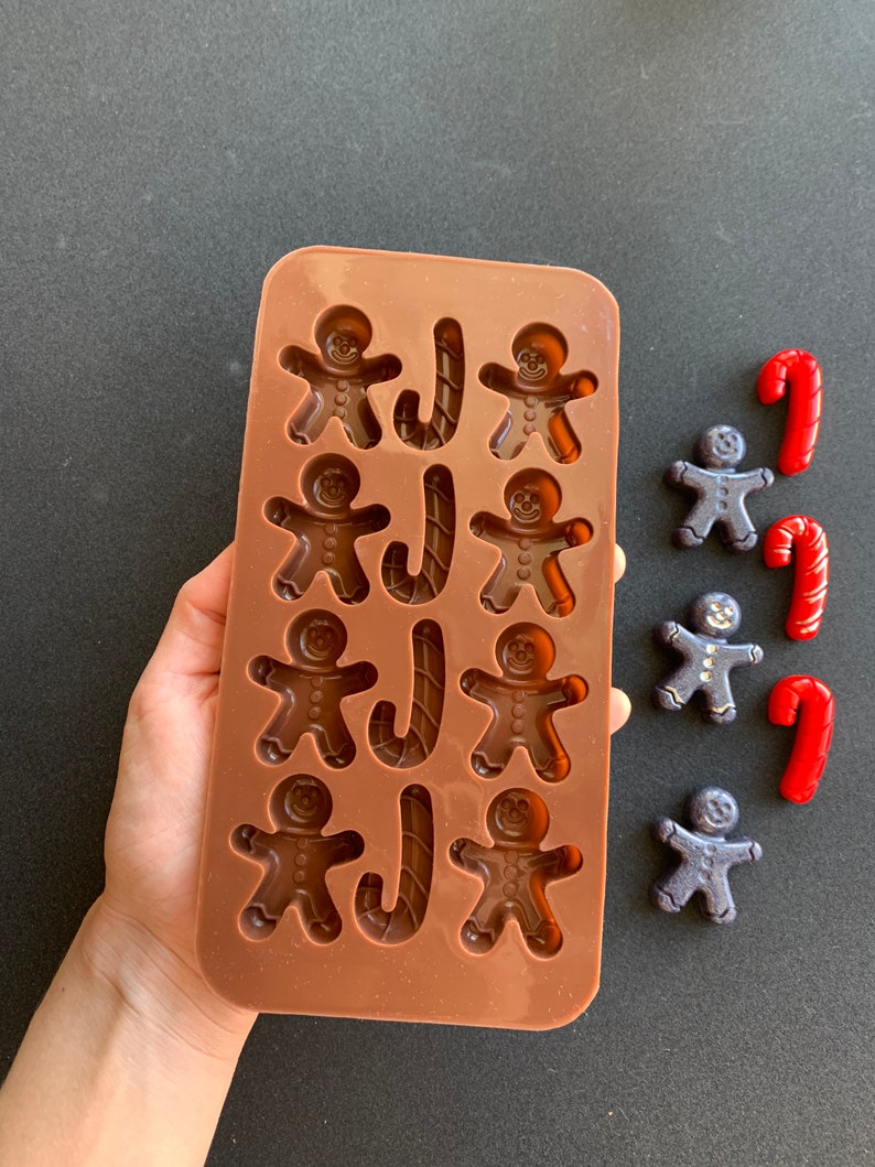Christmas Silicone Mold Gingerbread Man Mold Christmas - Etsy