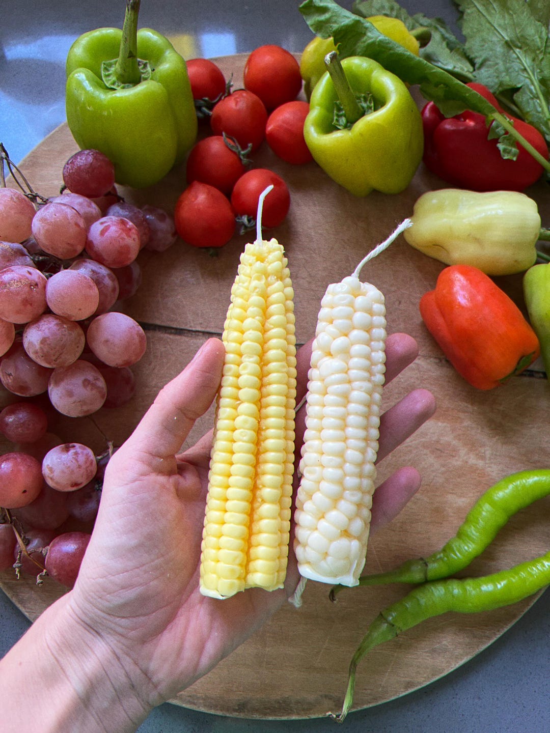 Handmade Big Corn Candle, Table Decoration Candles - Etsy