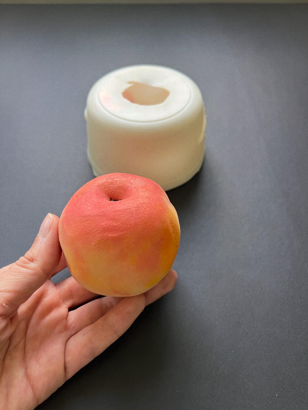 Realistic Silicone Peach Shape Mold, Fruit Silicone Mold, Peach Epoxy ...