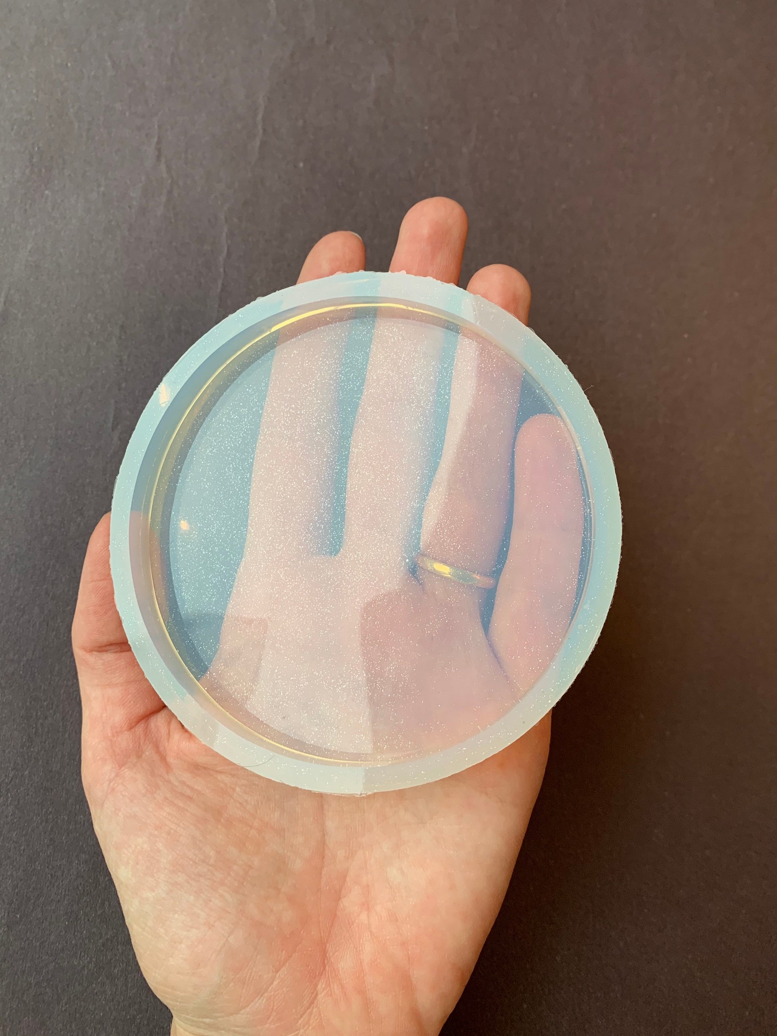 Round Coaster Mold Round Shiny Coaster Silicone Mould Circle - Etsy