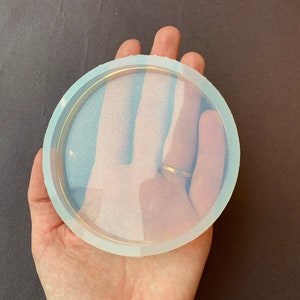 Round Coaster Mold, Round Shiny Coaster Silicone Mould, Circle Silicone ...