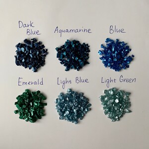 Small Irregular Broken Glass, Metallic Colors Crushed Glass, Glass ...